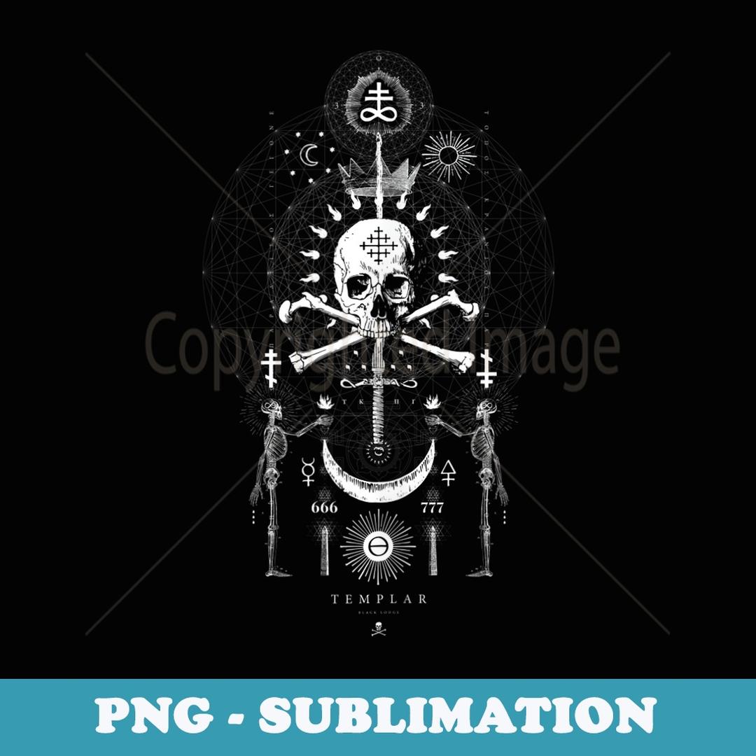 TEMPLAR - Skull and Sword - Occult Sacred Geometry | Inspire Uplift