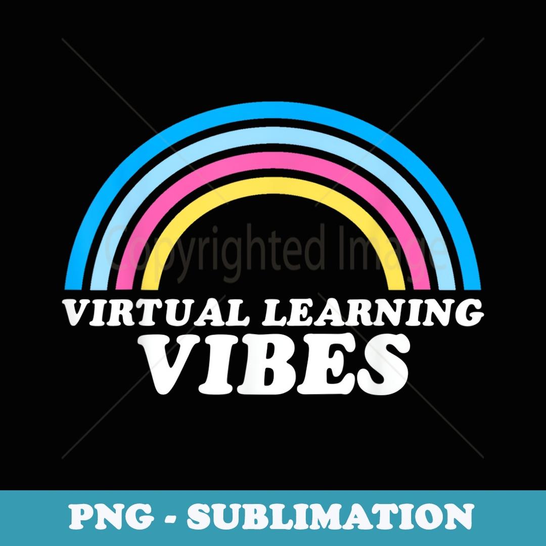 Retro Virtual Learning Vibes Rainbow Students Teachers - Sub | Inspire ...