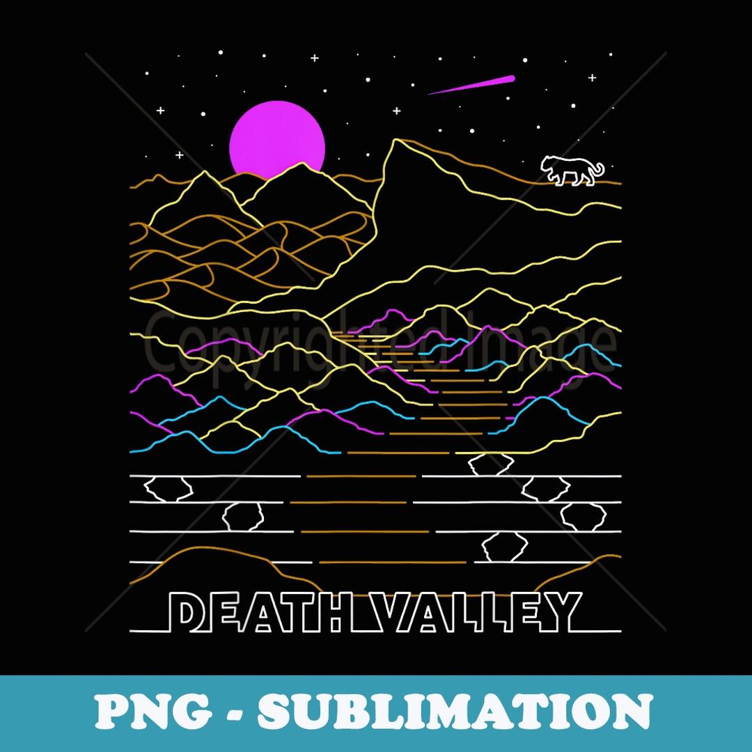 Vintage Death Valley National Park - Retro California Art | Inspire Uplift