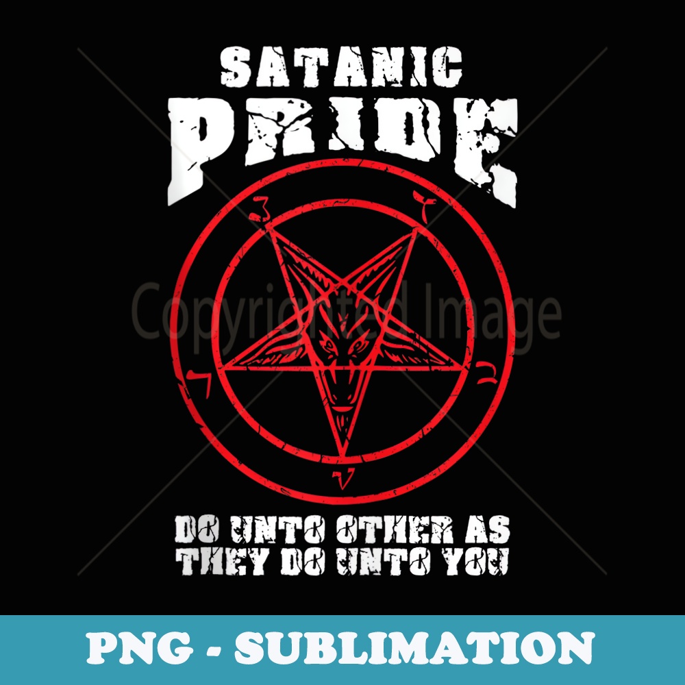 Satanic Pride Satan Satanism saying Baphomet devil Design - | Inspire ...