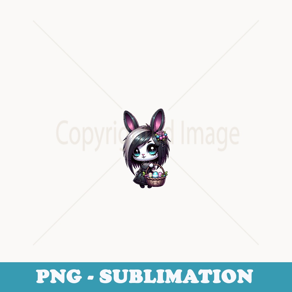 s Emo Easter Bunny Cute Goth Girl Whimsigoth Egg Hunt Graphi | Inspire ...