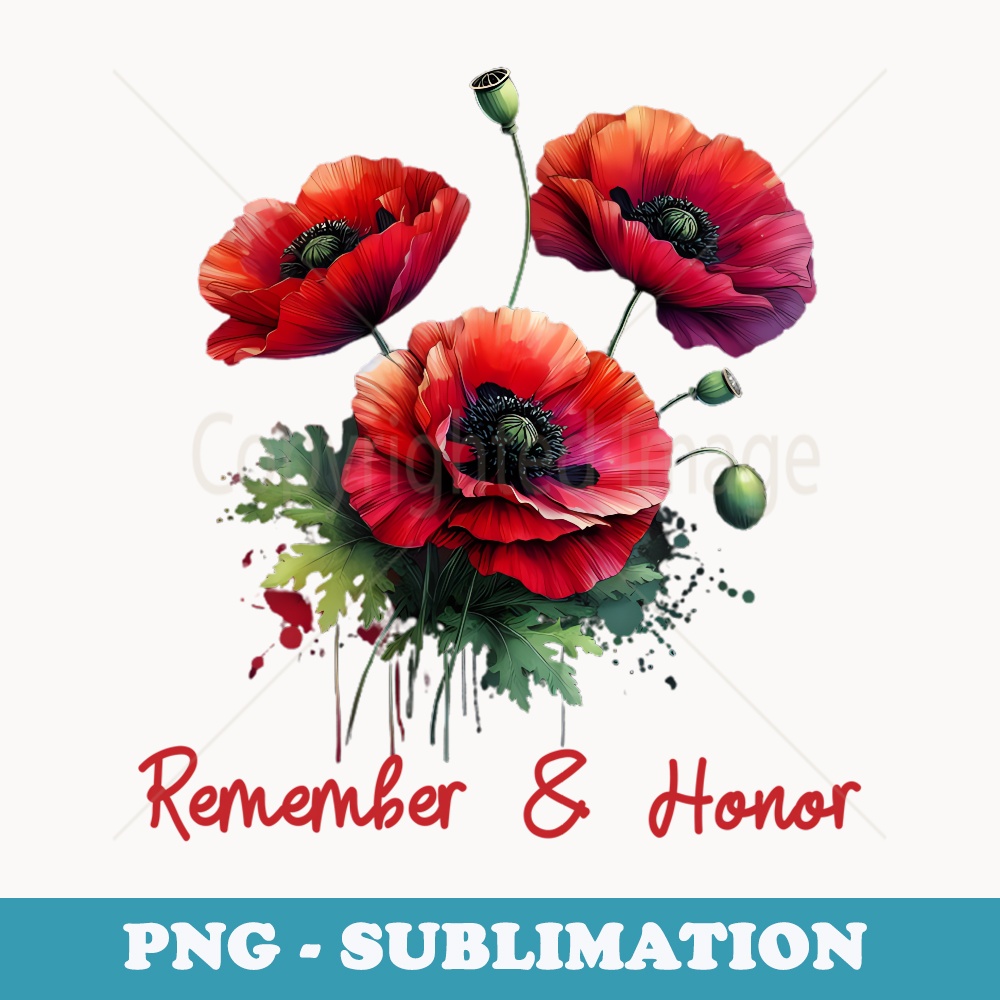 Veterans Day 2024 USA Memorial Day Red Poppy Flower Military | Inspire ...