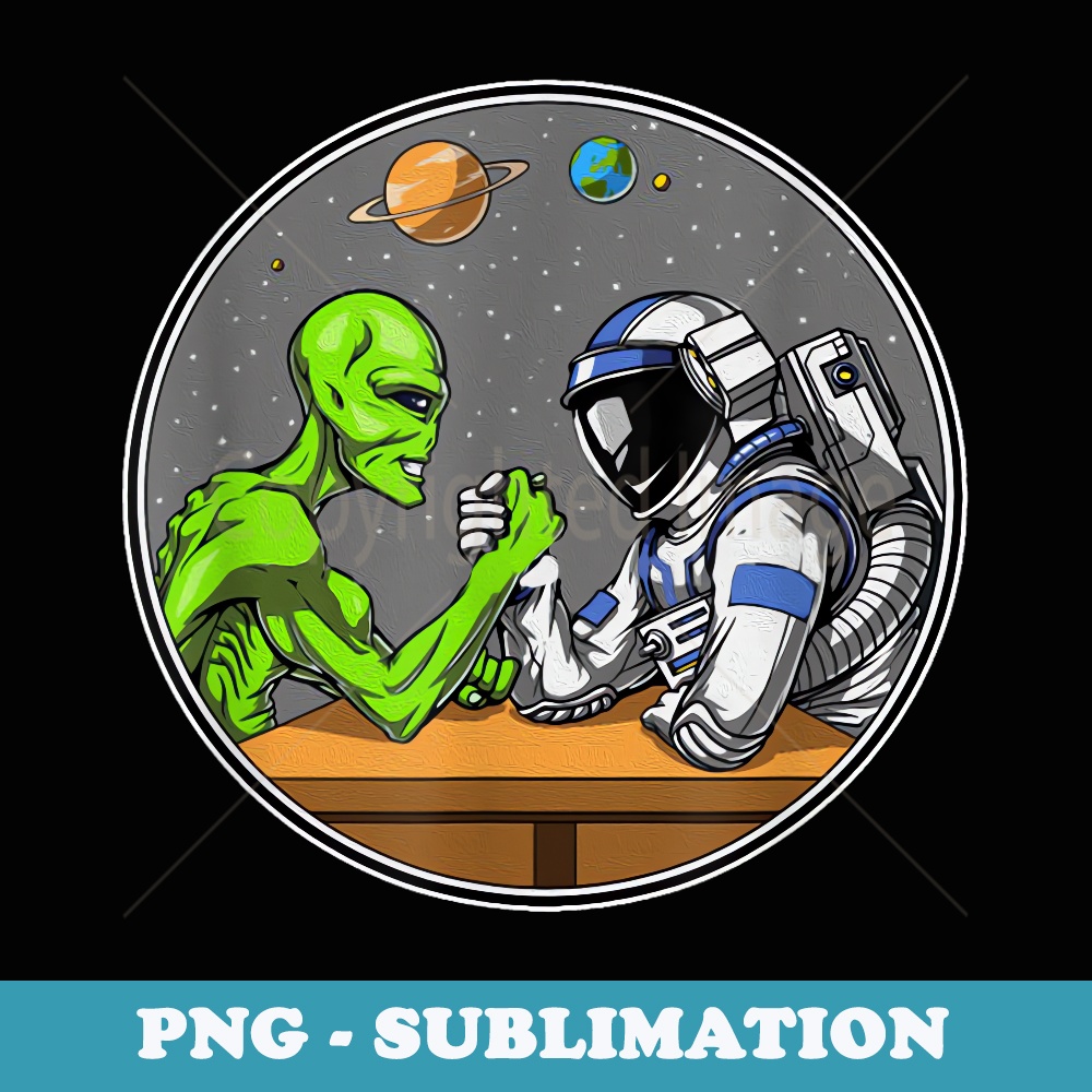 Arm Wrestling Alien Astronaut Arm Press Bend - PNG Transpare | Inspire ...