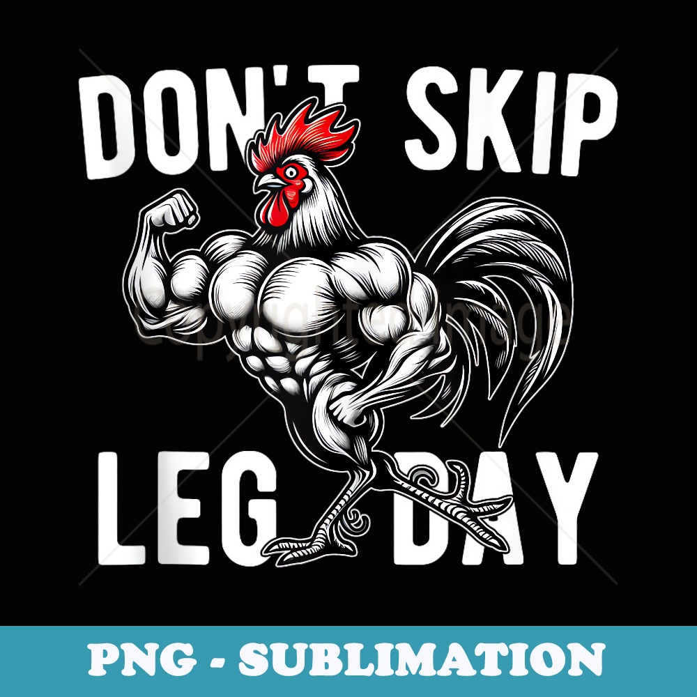 Dont Skip Leg Day Chicken Legs Gym Muscles Workout Funny - I | Inspire ...