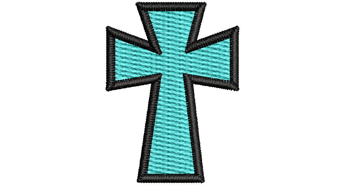 Mini Christian Cross Embroidery Design - INSTANT DOWNLOAD | Inspire Uplift