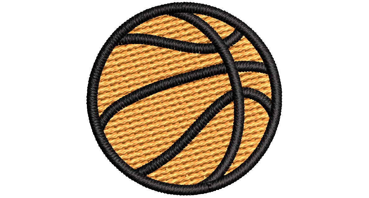 Basketball Embroidery Design | Inspire Uplift