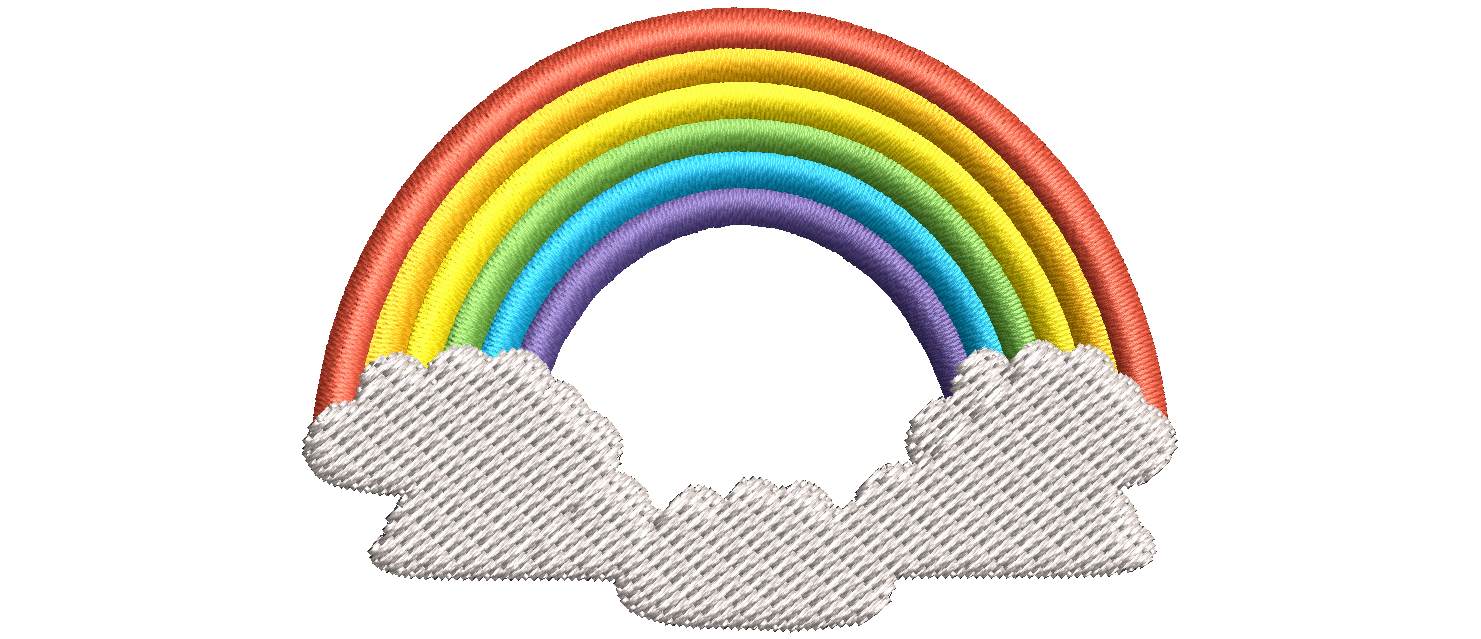 Rainbow Embroidery Design | Inspire Uplift