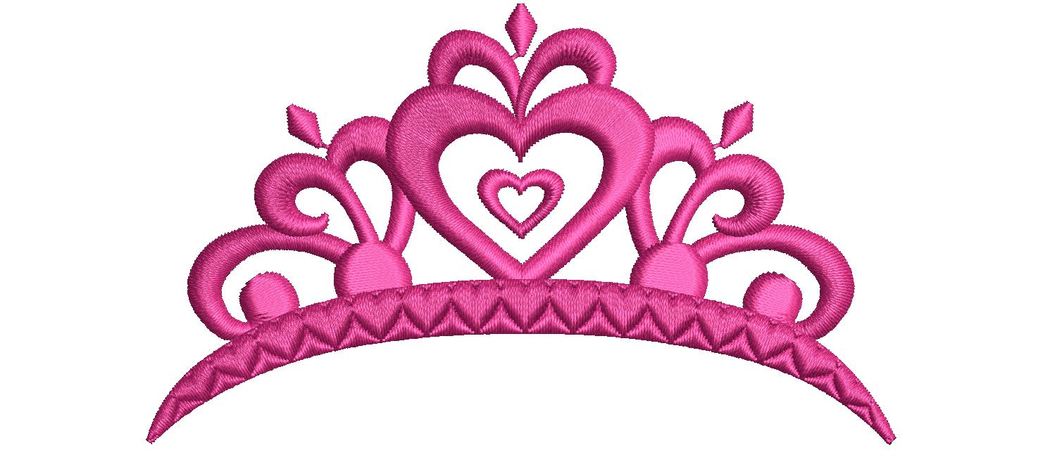 Princess Crown Embroidery Design - INSTANT DOWNLOAD - Inspire Uplift