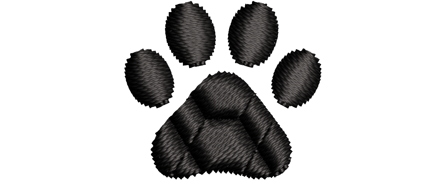 Mini Dog Paw Embroidery Design - INSTANT DOWNLOAD | Inspire Uplift