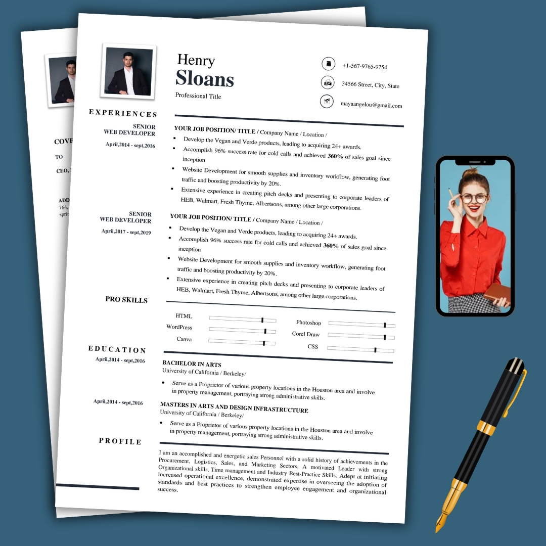 Simplified word document resume template, ATS Compliant Resu | Inspire ...