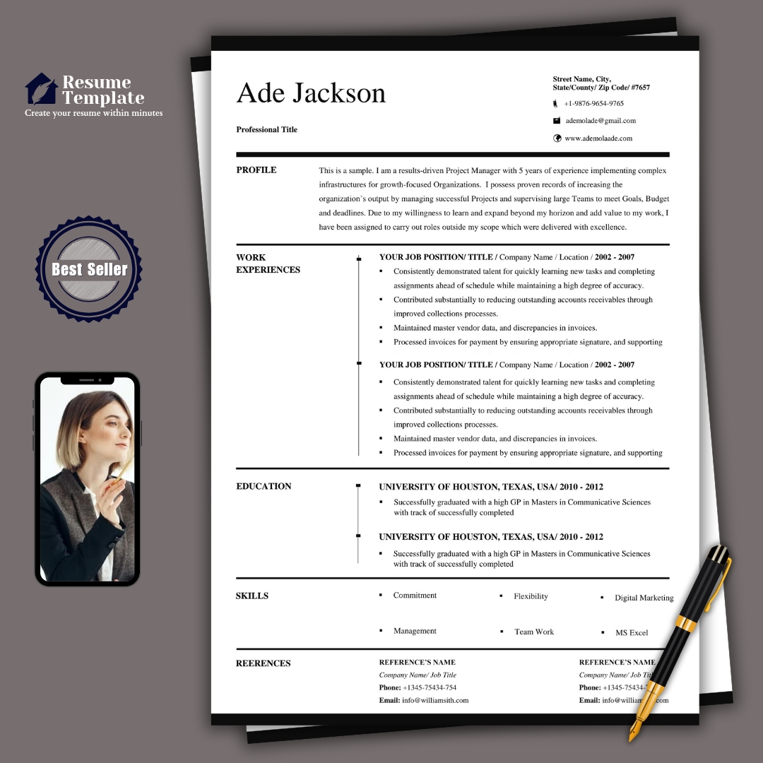 Resume Writing guide, resume template, professional resume w | Inspire ...