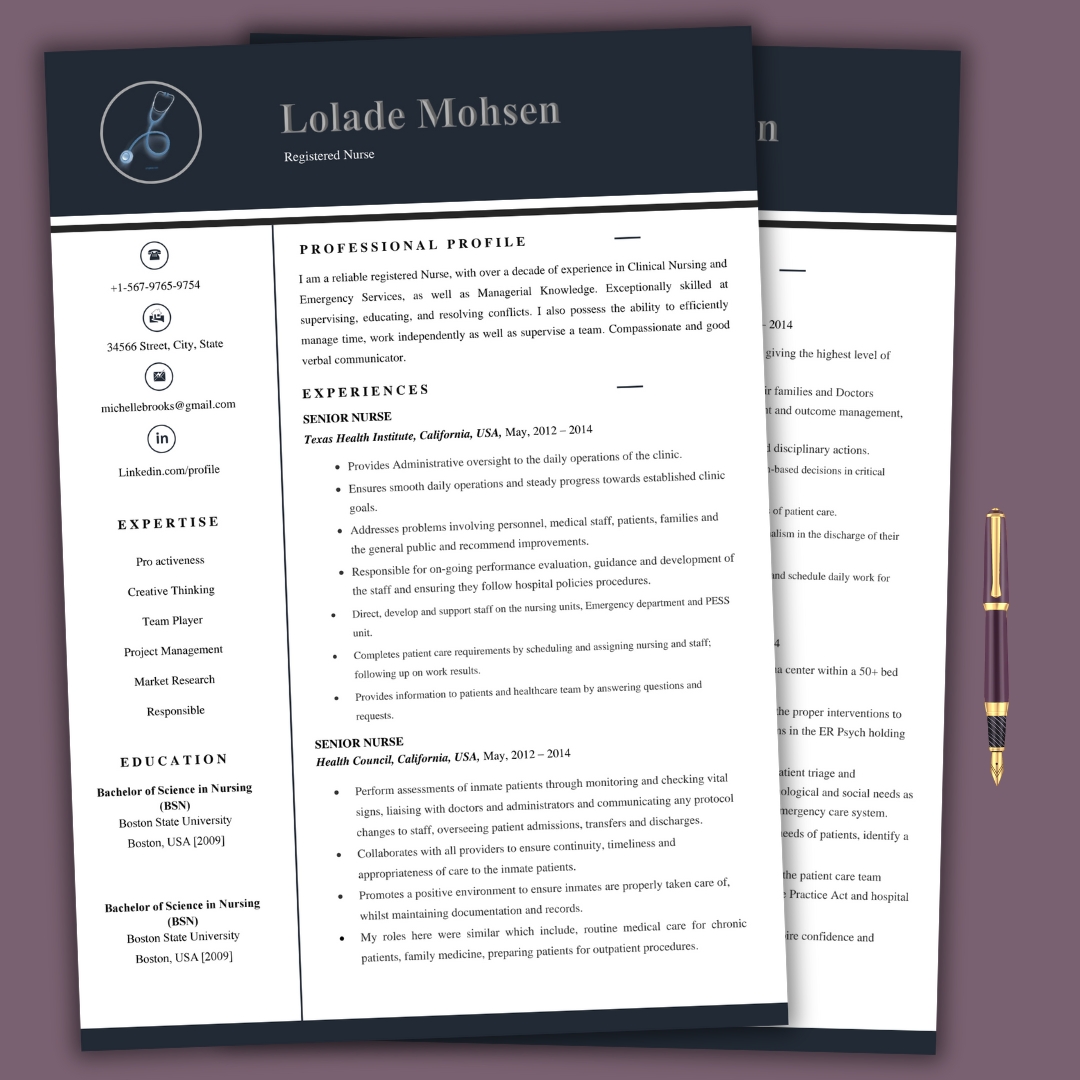 Stand-out resume template, ATS-STRUCTURED resume format, res - Inspire ...
