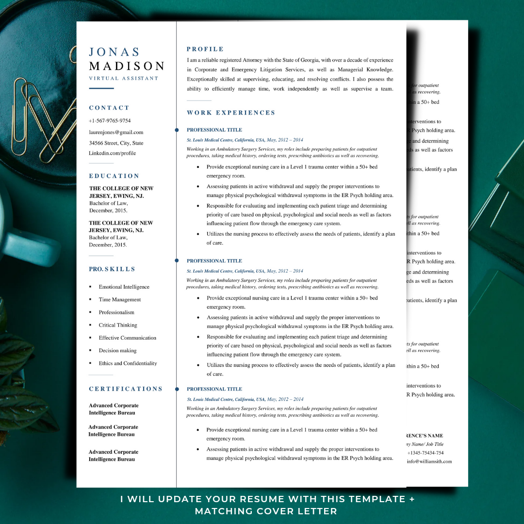 Mac pages simple resume update template, Word editable resum | Inspire ...