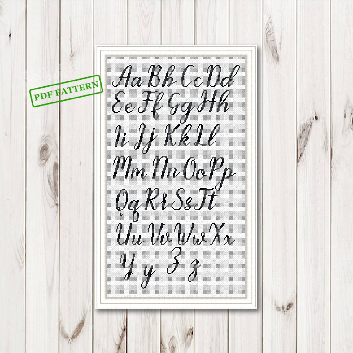 Cross Stitch Alphabet Pattern Modern xstitch font chart cros | Inspire ...