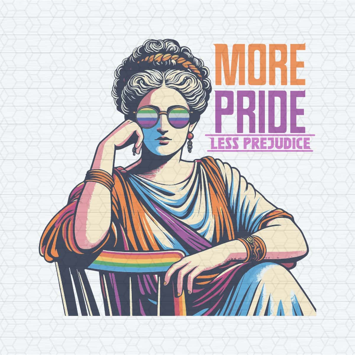 More Pride Less Prejudice LGBT Support SVG | Inspire Uplift