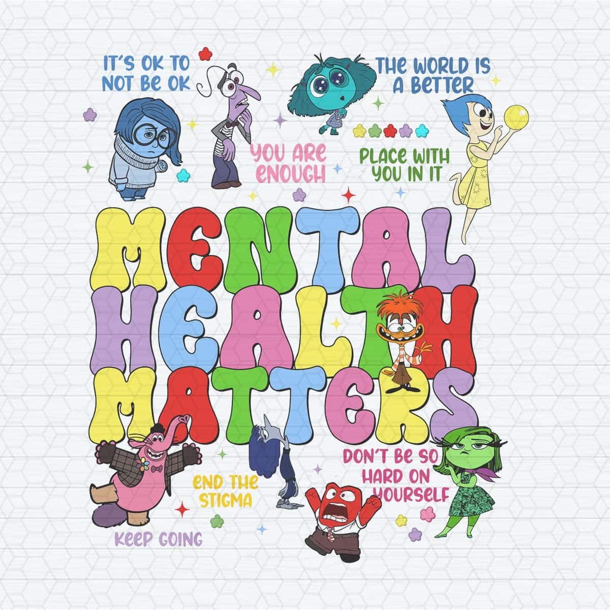 Mental Health Matter Cartoon Emotions PNG1 | Inspire Uplift