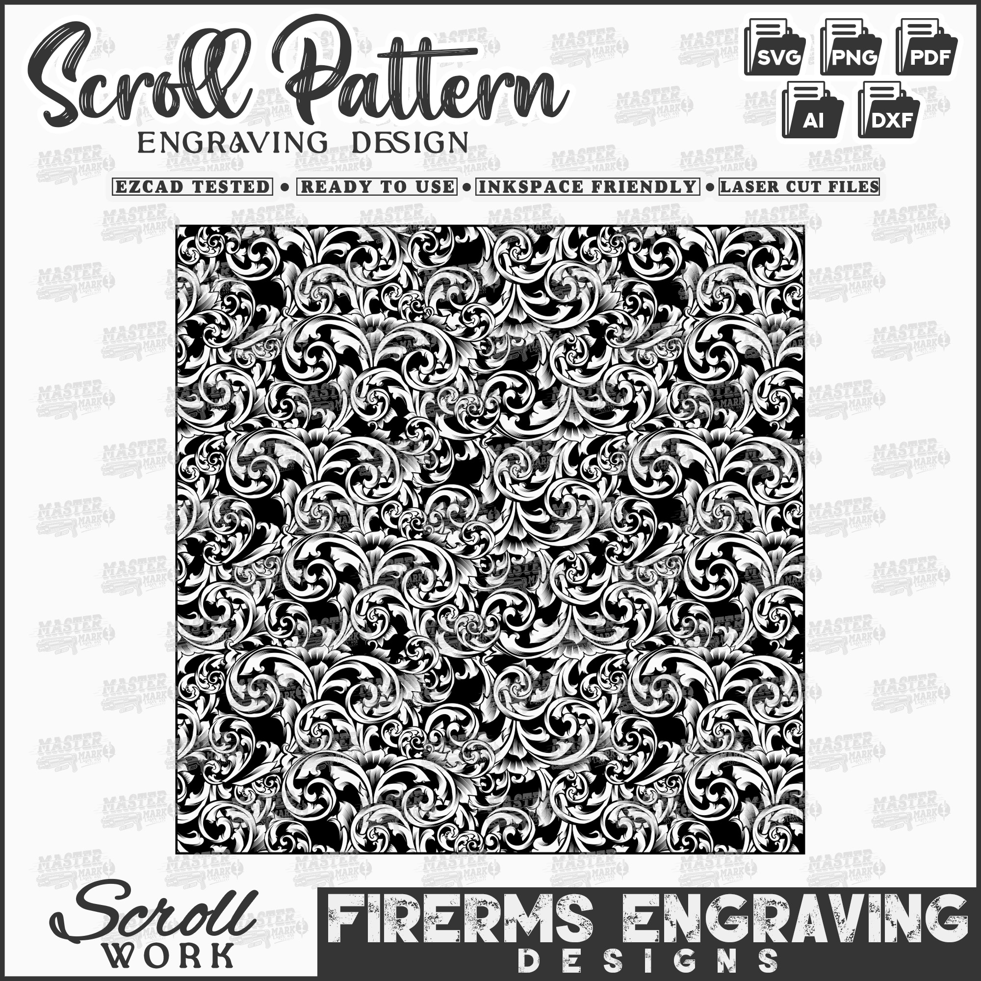 Scroll pattern design, laser engraving pattern design, Scrol | Inspire ...