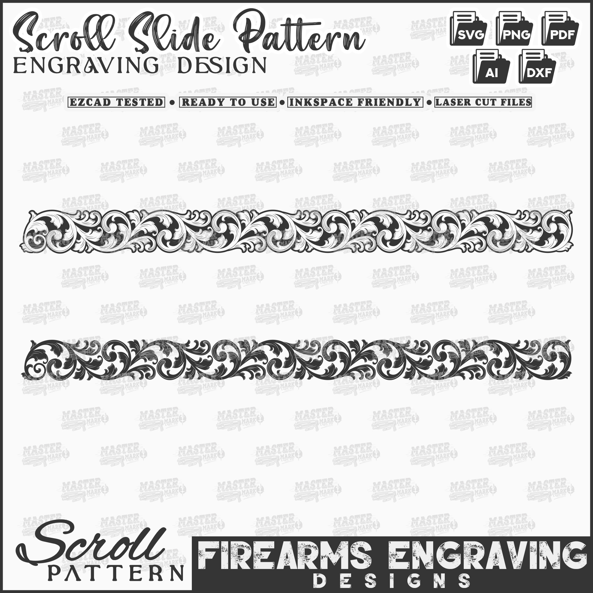 Single scroll slide pattern laser engraving files, Scroll fi | Inspire ...