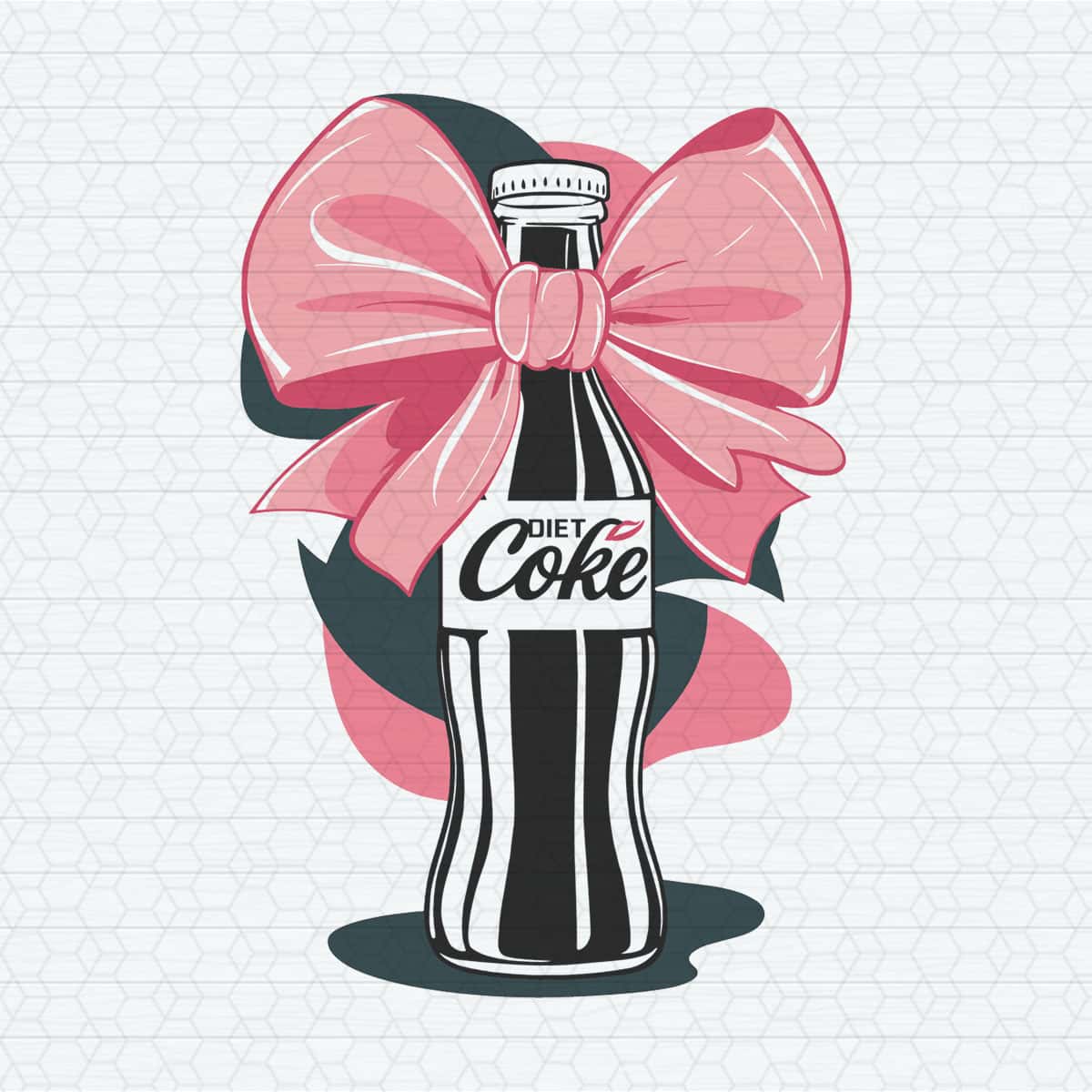 Coquette Diet Coke Pink Bow Diet Coke SVG | Inspire Uplift