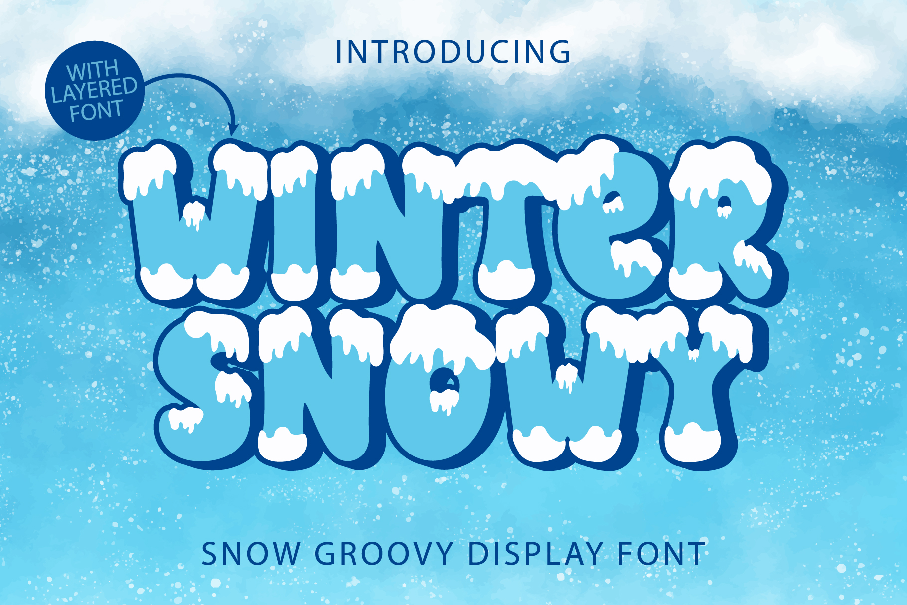 Winter Snowy Font | Inspire Uplift