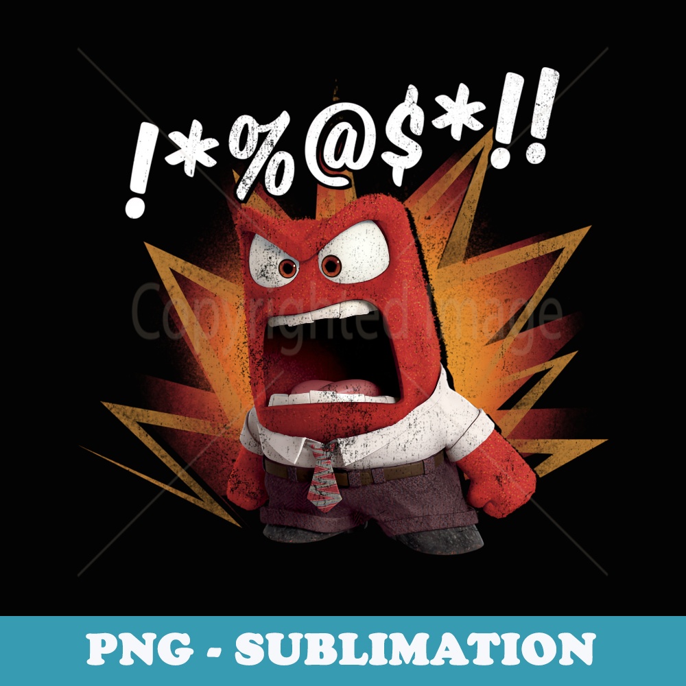 Disney Pixar Inside Out Anger Symbols - Sublimation PNG File | Inspire ...