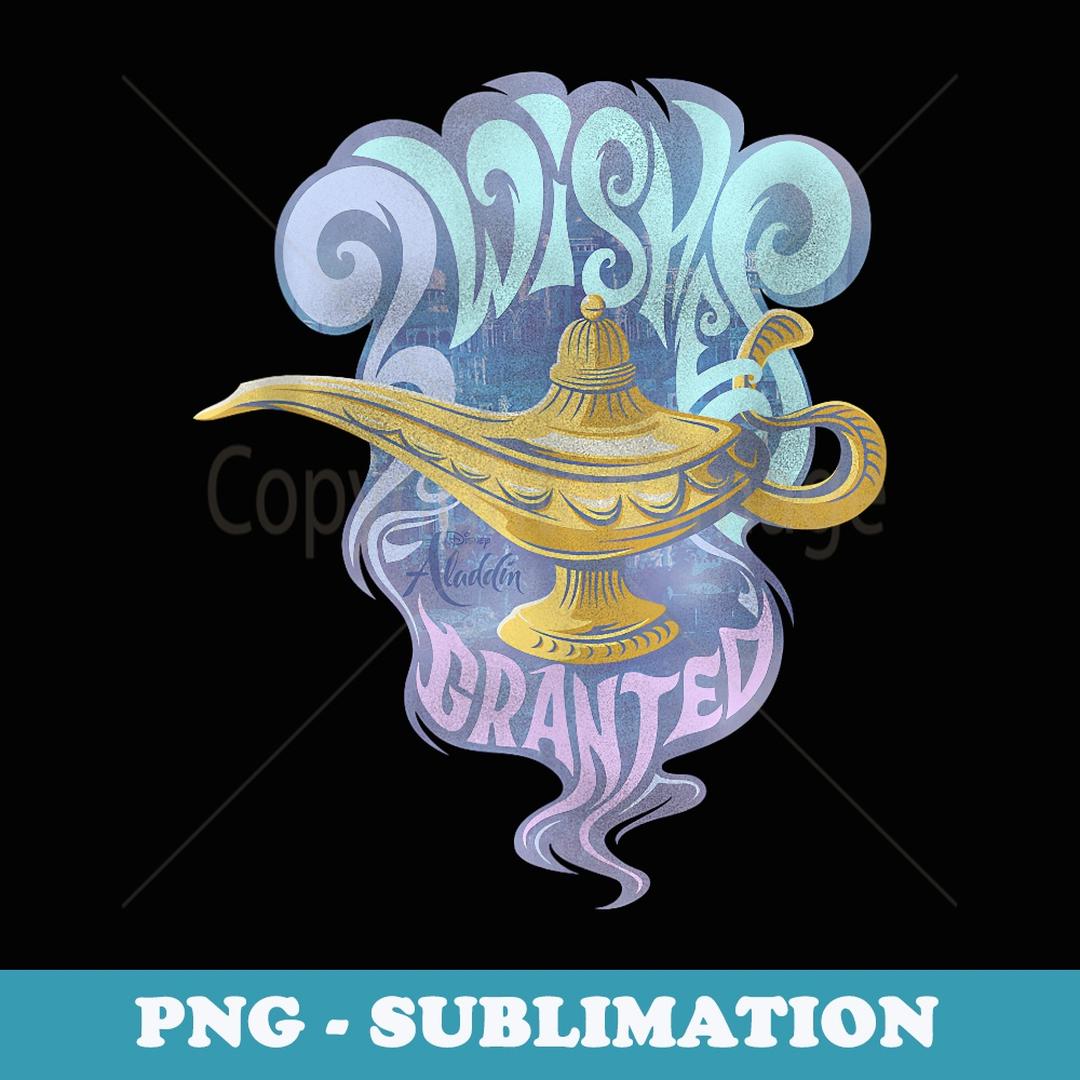 Disney Aladdin Live Action Wishes Granted Genie Lamp - PNG T | Inspire ...