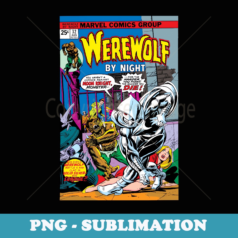Marvel Moon Knight Werewolf by Night Vintage Comic Halloween | Inspire ...