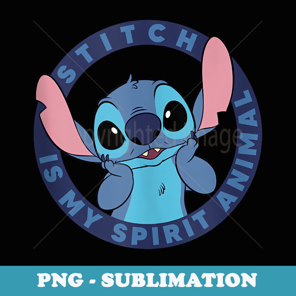 Disney Lilo & Stitch Stitch Is My Spirit Animal Circle - Sty | Inspire ...