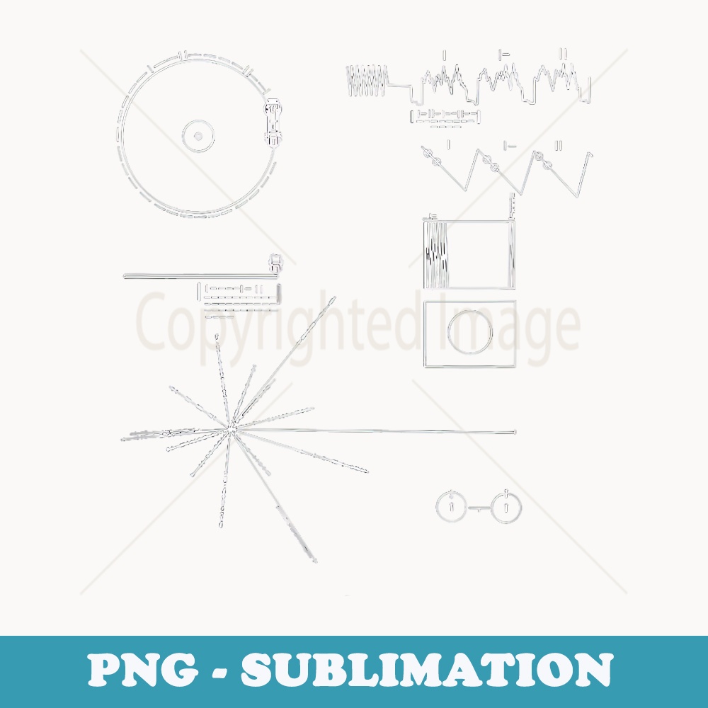 Voyager Golden Record NASA - Special Edition Sublimation PNG | Inspire ...