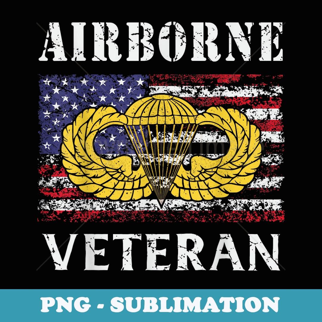82nd Airborne Paratrooper Jump Wings US Flag Army Veteran - | Inspire ...