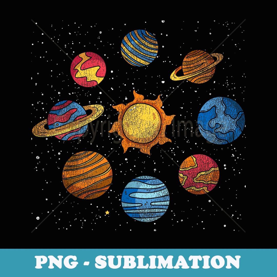 Solar System Astronomy - Sublimation PNG File - Inspire Uplift