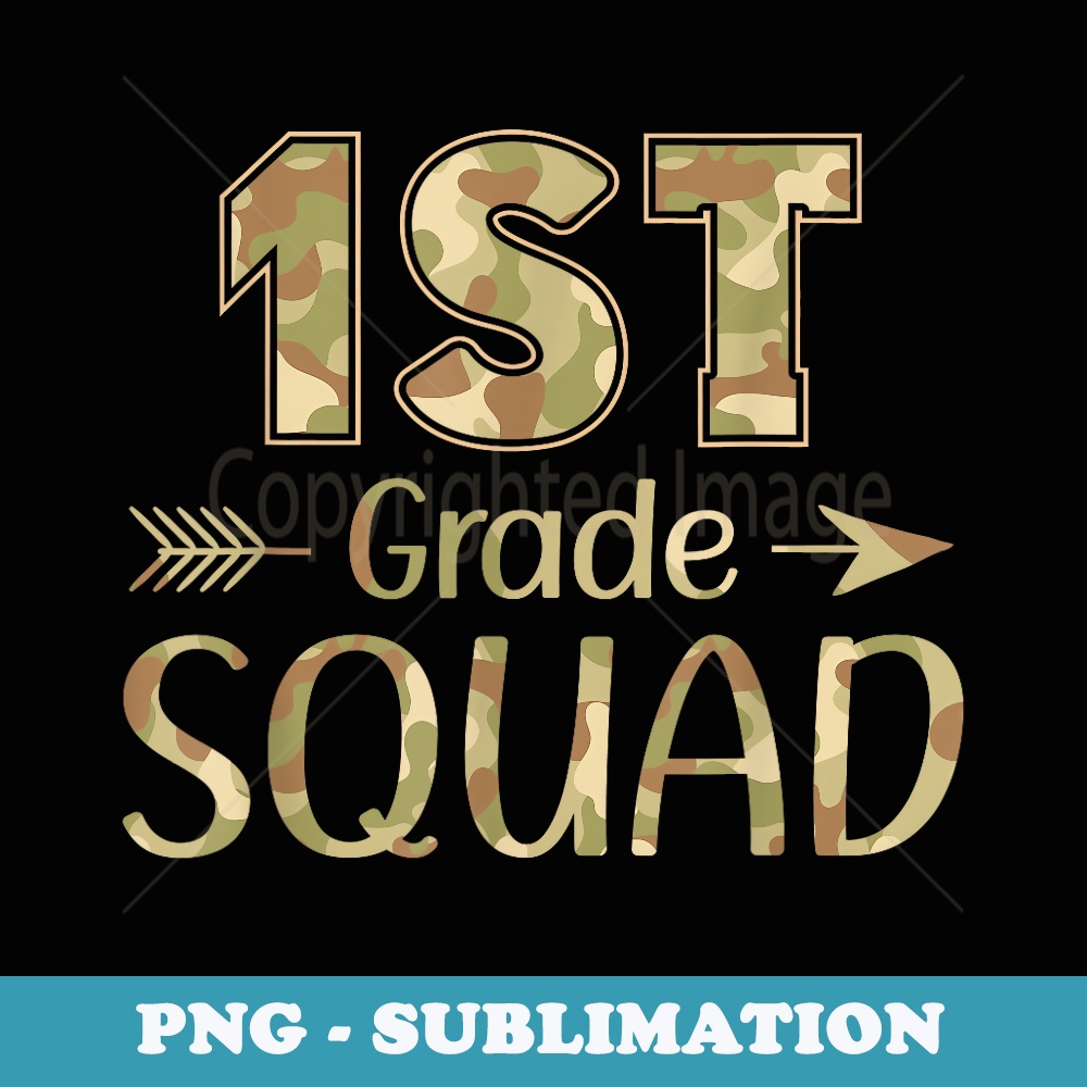 1st Grade Squad Teacher & Student Camo Back To School - Spec | Inspire ...