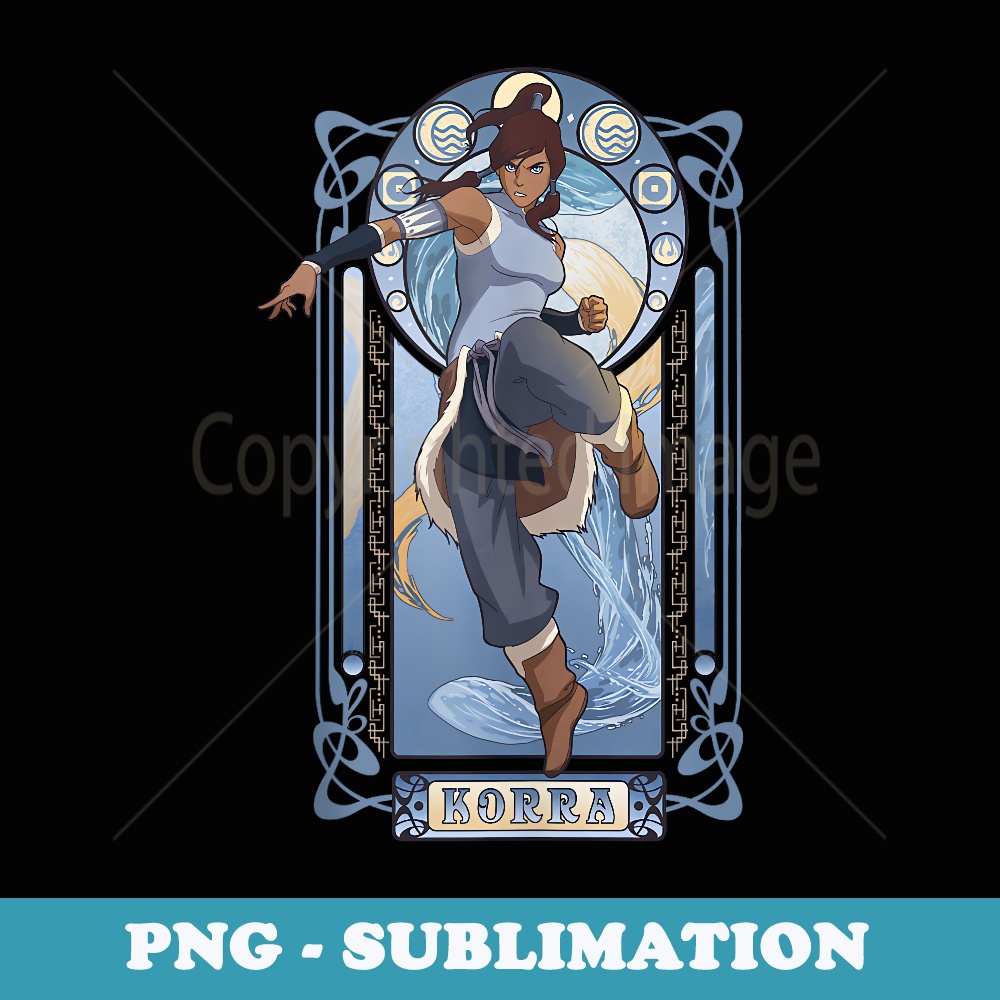 The Legend Of Korra Elements Korra Art Nouveau - Exclusive S | Inspire ...