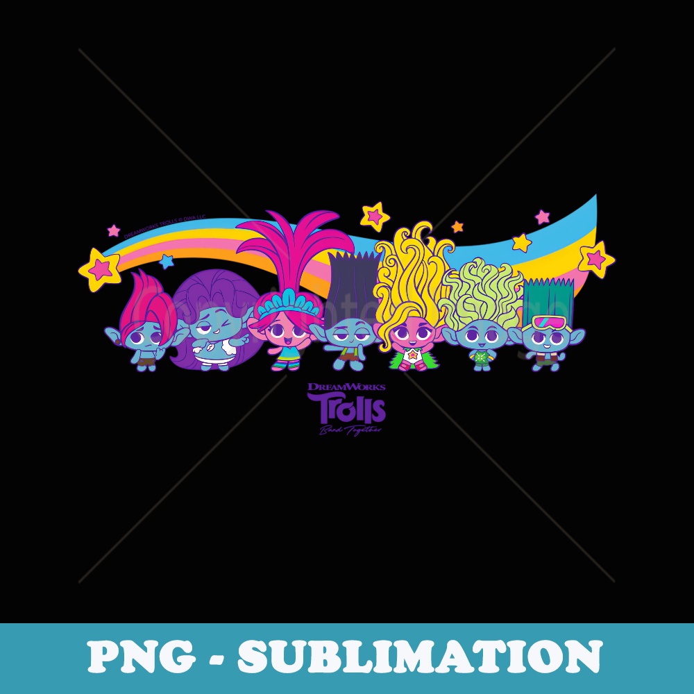 DreamWorks Trolls Band Together Rainbow - Digital Sublimatio | Inspire ...
