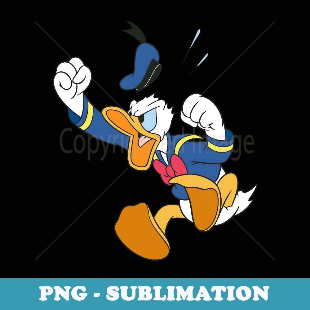 Disney Donald Duck Fit of Anger - Retro PNG Sublimation Digi | Inspire ...