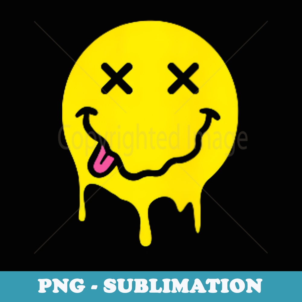 Melting Yellow Smile Funny Smiling Melted Dripping Face Cute | Inspire ...