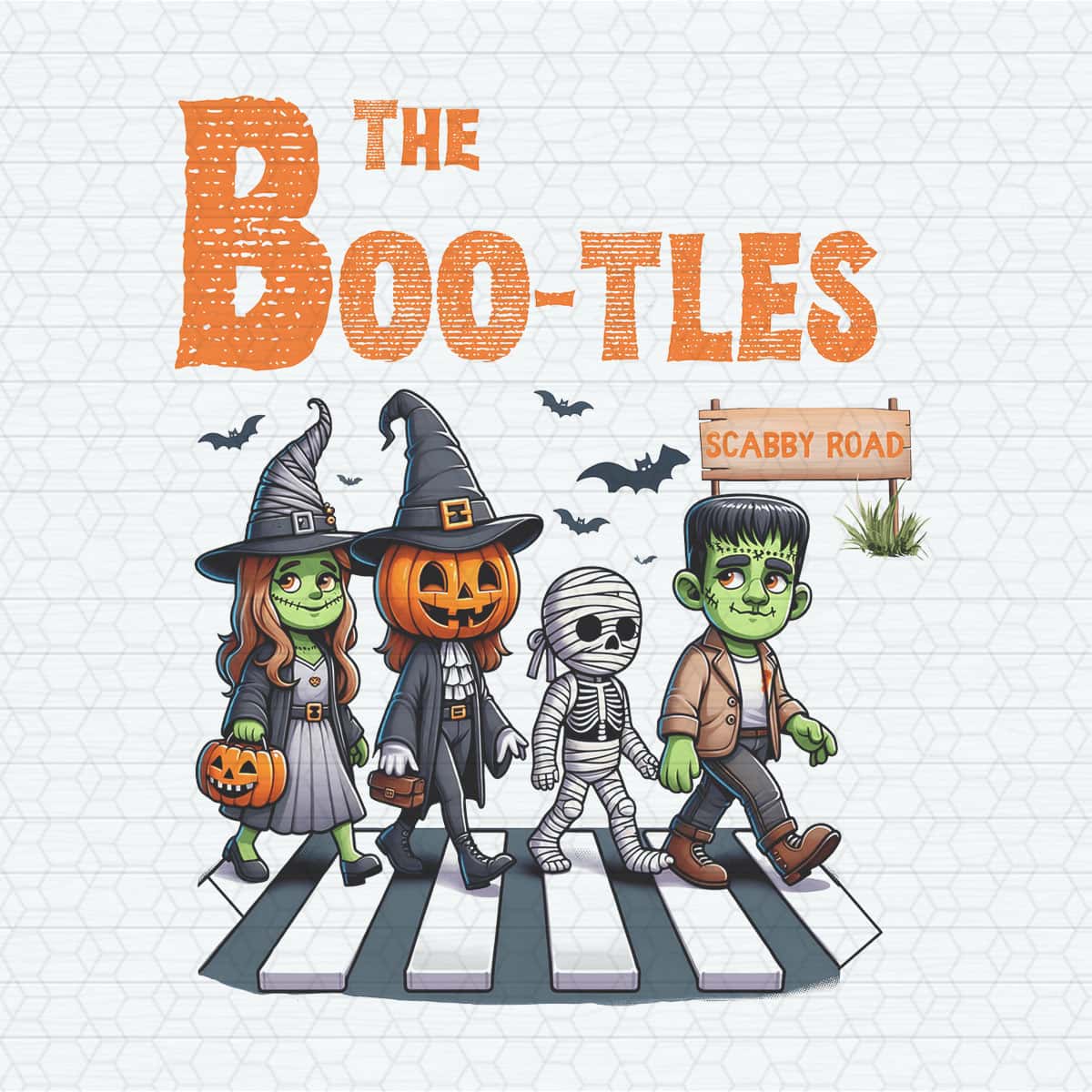 The Boo tles Parody Halloween Scabby Road PNG | Inspire Uplift