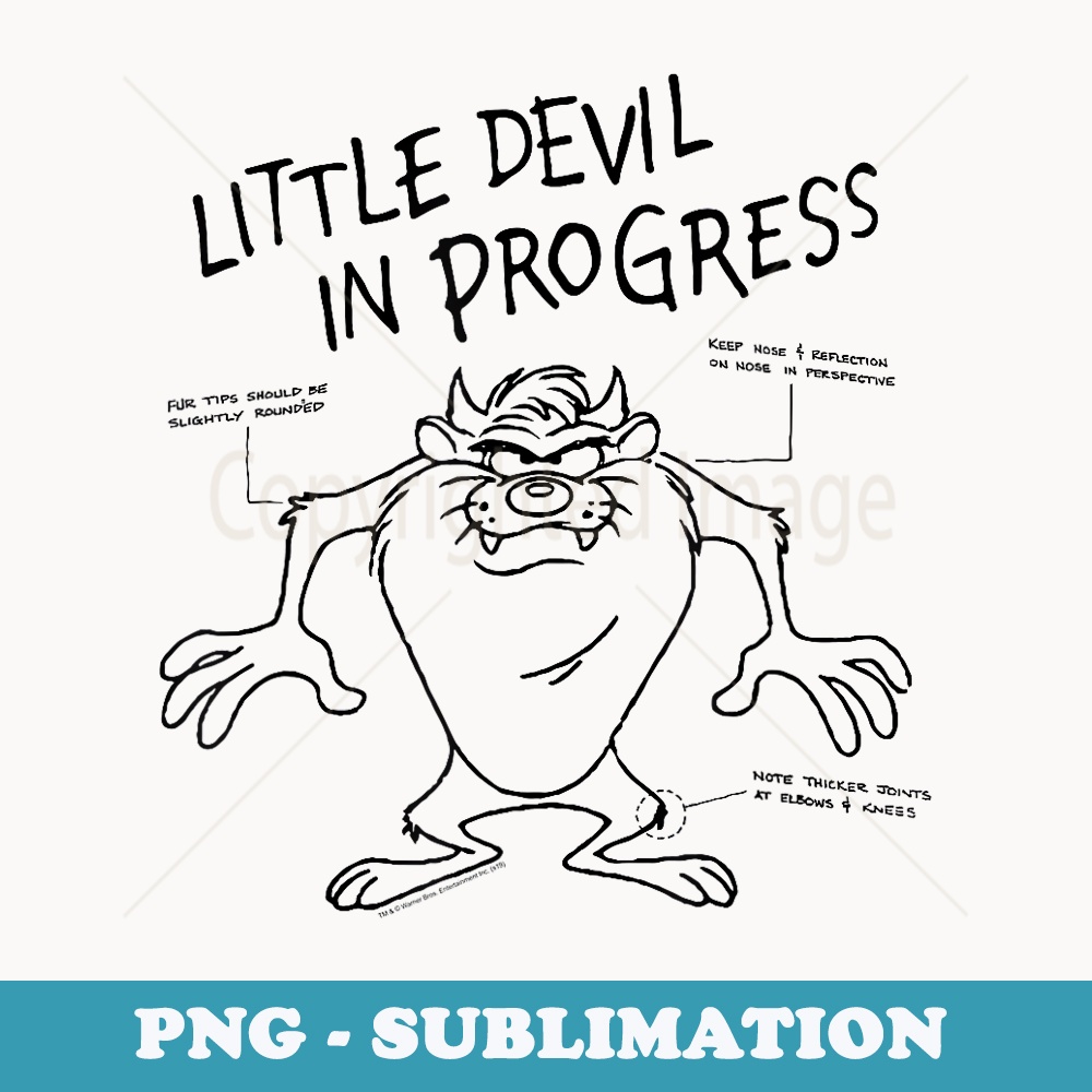 Looney Tunes Taz Little Devil In Progress - Premium PNG Subl | Inspire ...