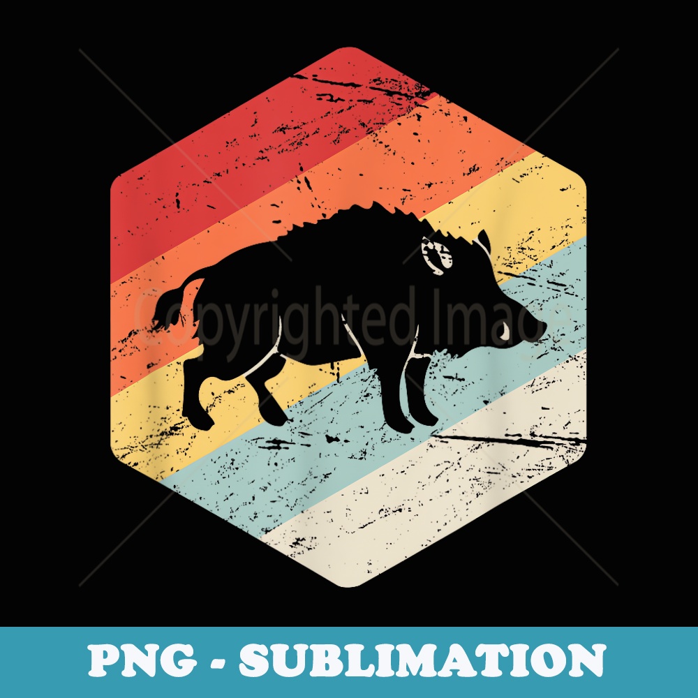 Retro Vintage Wild Hog Hunter For Pig Hunters - Vintage Subl | Inspire ...