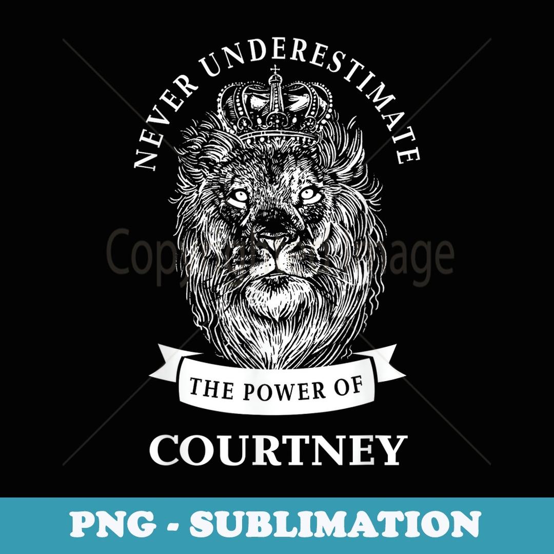 Courtney Name Lion - Special Edition Sublimation PNG File | Inspire Uplift