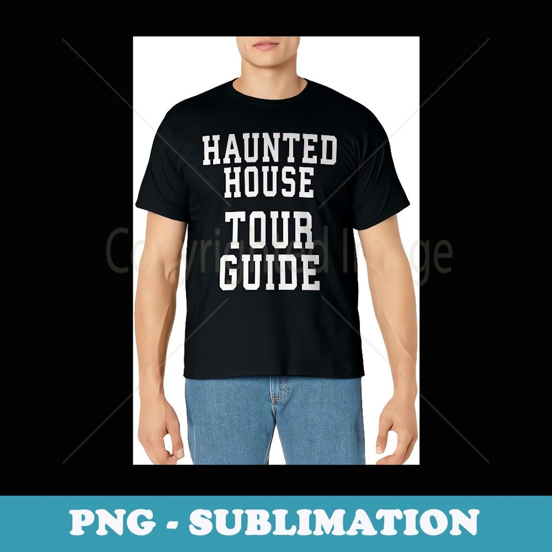 Haunted House Tour Guide Halloween Funny Dress Up - PNG Tran | Inspire ...