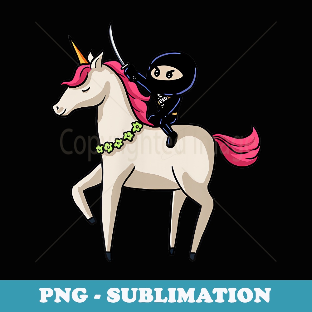Unicorn Tomo Riding Ninja Fantasy Anime - Instant Sublimatio | Inspire ...