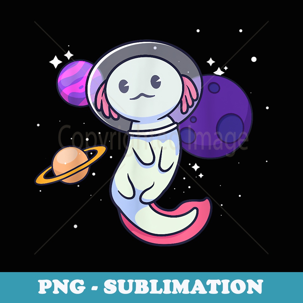Space Axolotl Kawaii Pastel Goth Planets japan - Vintage Sub | Inspire ...
