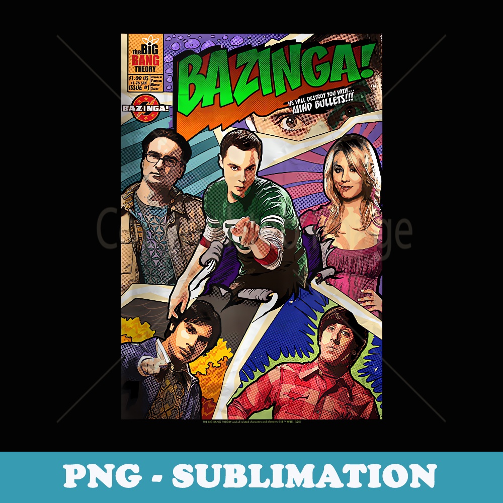 The Big Bang Theory Bazinga Comic Cover - Signature Sublimat | Inspire Uplift