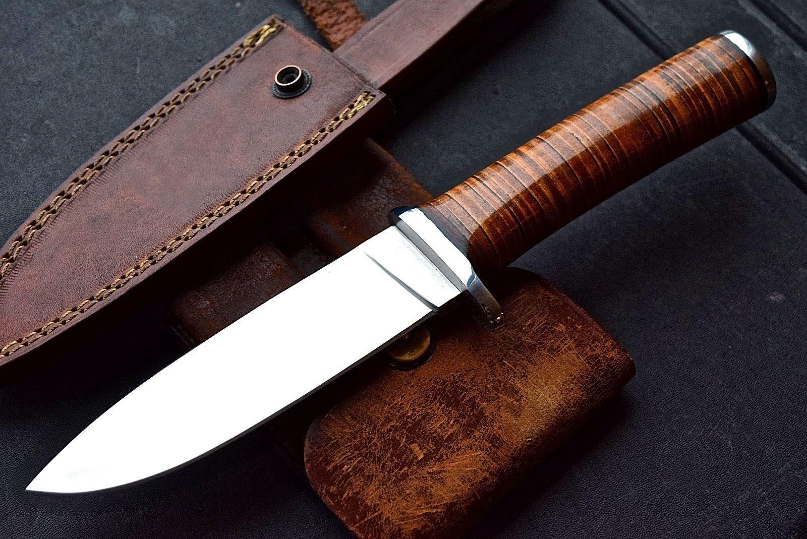 Custom Handamde D2 Tool Steel Full Tang Fixed Blade Bowie Kn | Inspire ...