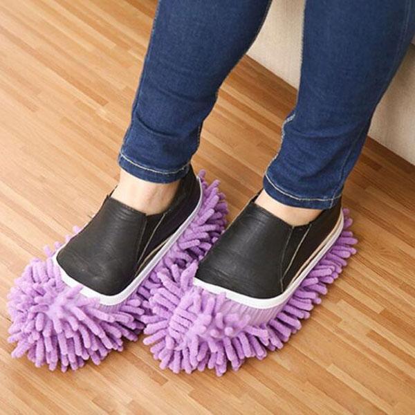 Sweep While You Stroll: Lazy Mop Slippers | Inspire Uplift