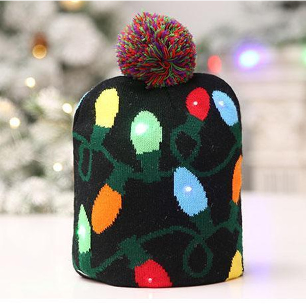 Christmas LED Beanie For Cozy Flashing Fun | Inspire Uplift