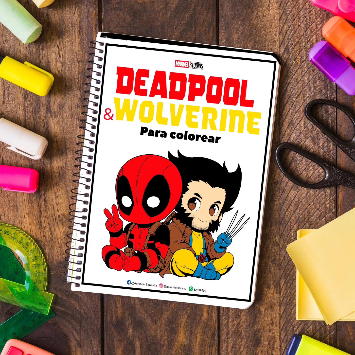 Deadpool and Wolverine Coloring Book | Inspire Uplift