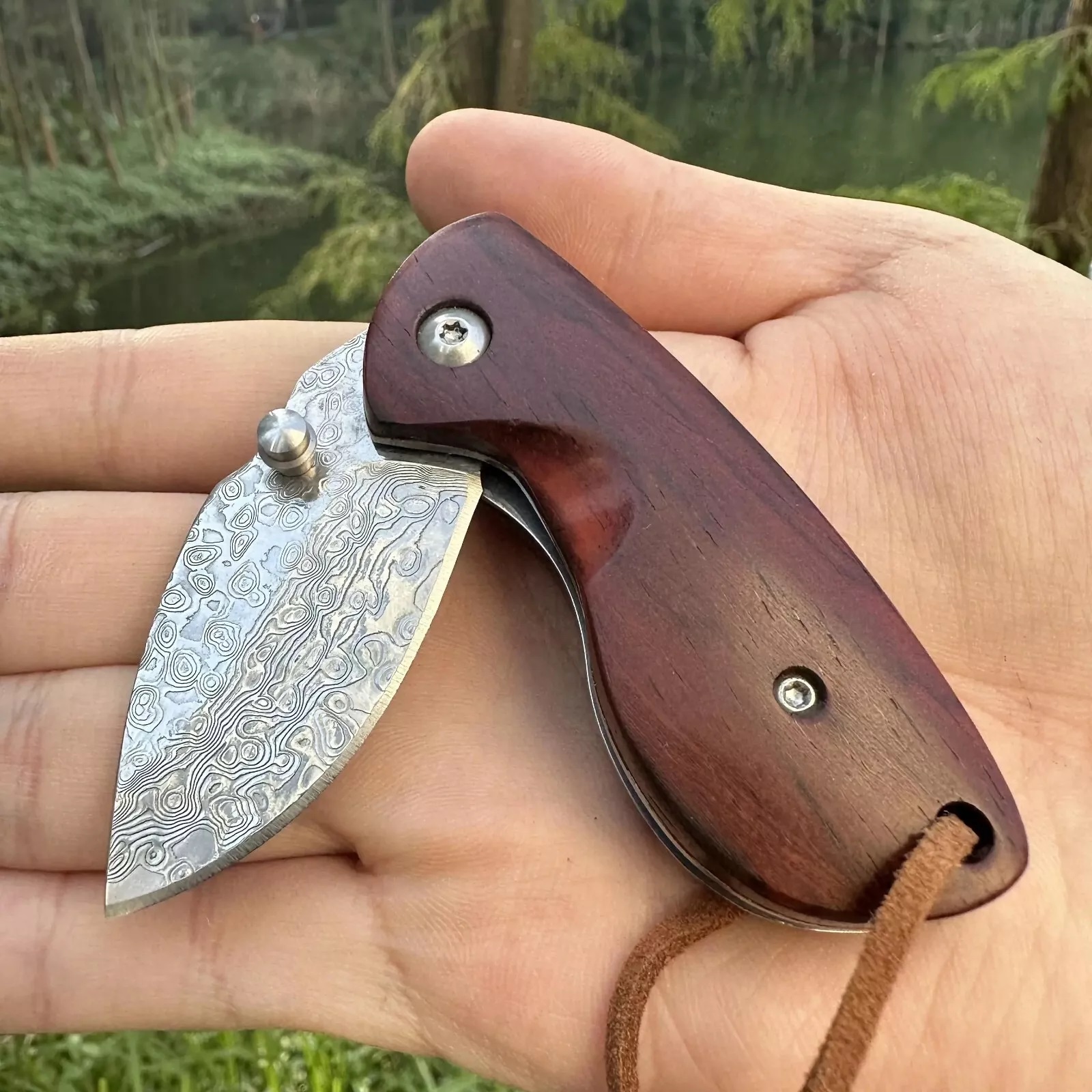 ALFARI Mini Drop Point Folding Pocket Knife Hunting Survival | Inspire ...