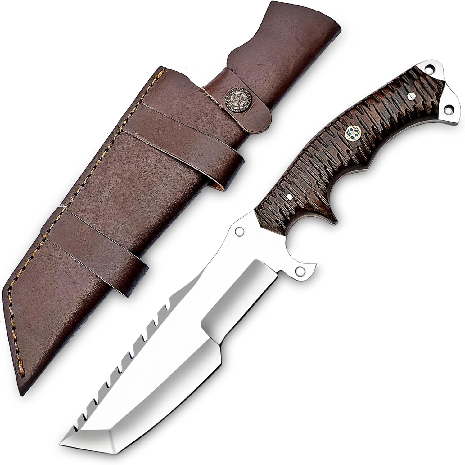 Handmade Tracker Knife with Sheath Outdoor Knife | Inspire Uplift